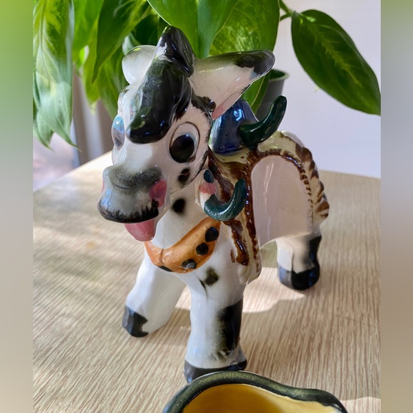 Vintage | Other | Vintage Ceramic Donkey W Barrel Mug And Spout Mug ...